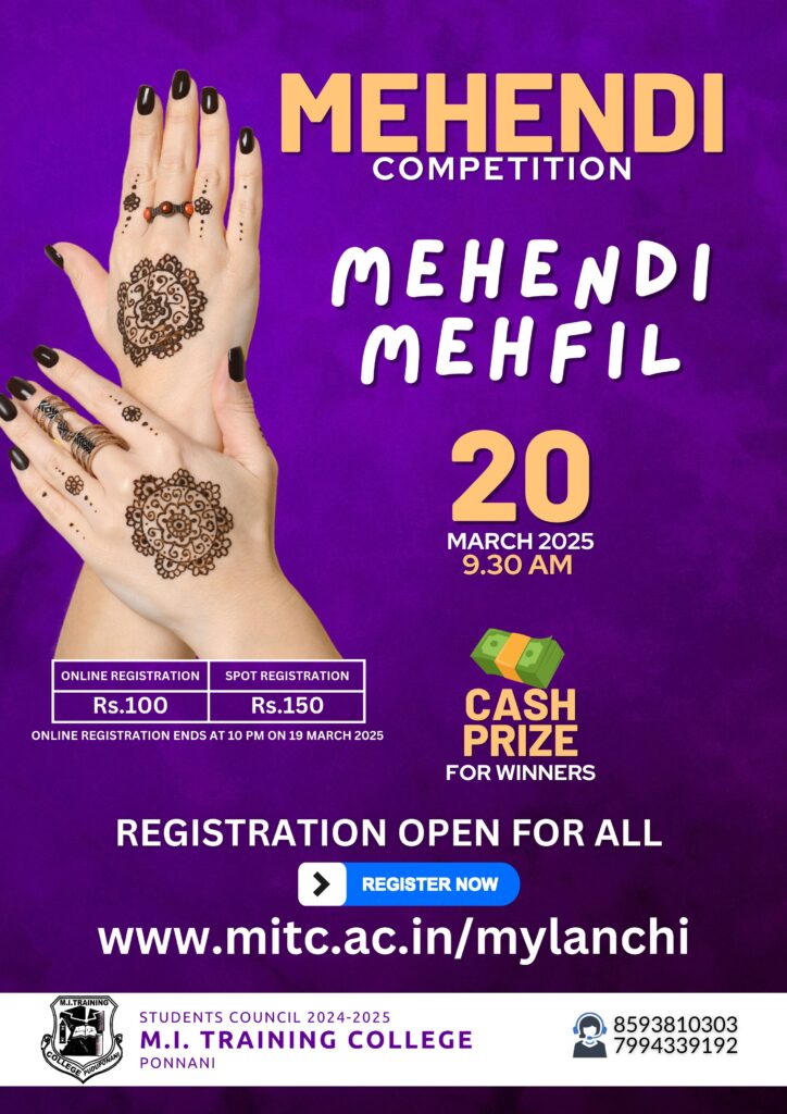 MEHENDI COMPETITION - MI TRAINING COLLEGE