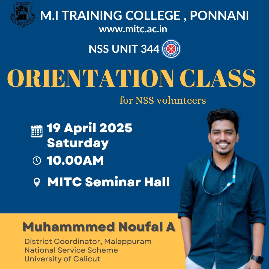 NSS Orientation Class - MI TRAINING COLLEGE